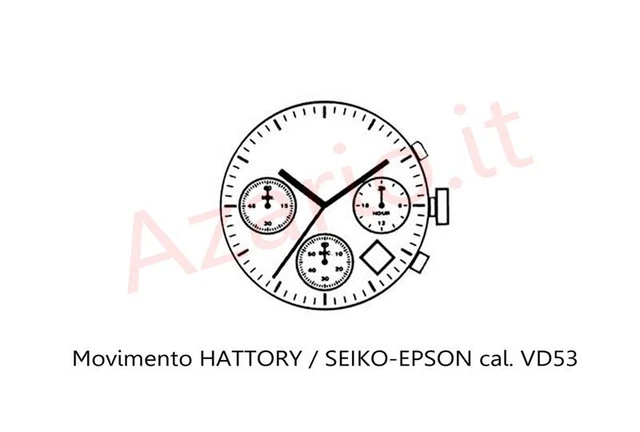 MOVIMENTO AL QUARZO HATTORI VD53 movement quartz Shiojiri TMI watch ...