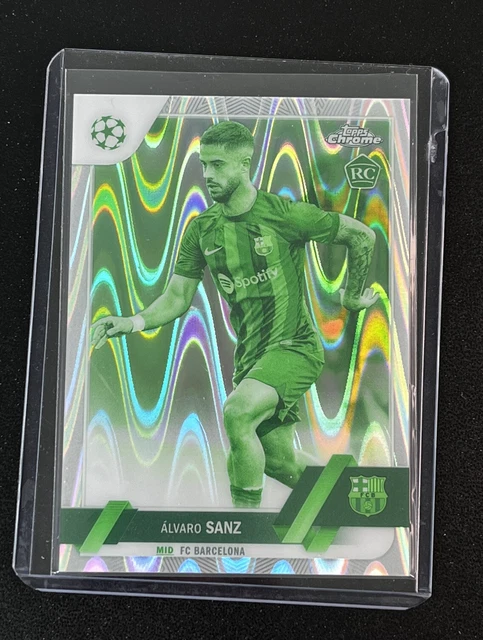 TOPPS CHROME UCC 2022/2023 - réfracteur à lave vert néon Alvaro Sanz RC/225 EUR 4,64 - PicClick FR