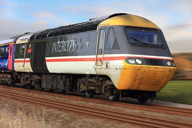 HST # 43185 'Great Western' in Intercity Livery - 12" x 8" Artwork ...