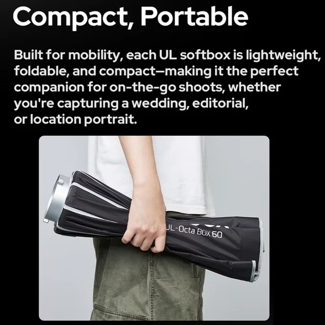 UL-BOX 60CM/90/150CM OCTAGON Softbox, Quick Release Umbrella Softbox ...