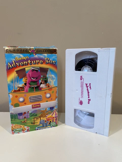 BARNEY - BARNEYS Adventure Bus (VHS, 1997) bande blanche EUR 8,83 ...