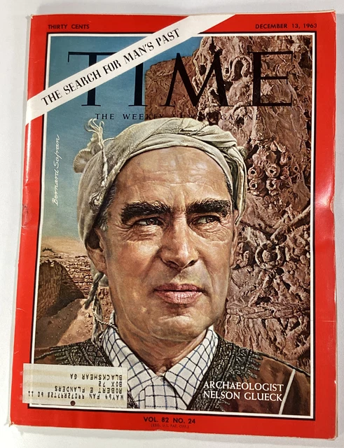 TIME MAGAZINE 1963 Rare Ads Israel Iraq Glueck JFK LBJ Whiskey GM Chase ...