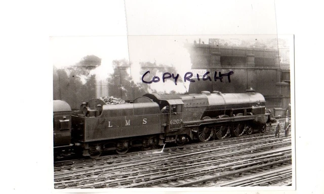 RAIL PHOTO LMS 462 Turbomotive 6202 Euston station LNWR London £2.89 ...