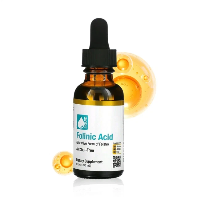 FOLINIC ACID LEUCOVORIN California Gold Nutrition Alcohol Free 30ml ...