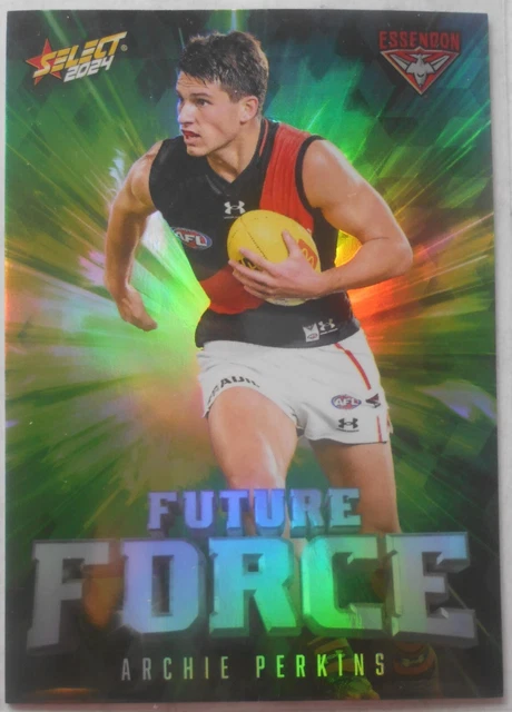 2024 AFL SELECT Future Force Green Card Archie Perkins Essendon 150 of ...