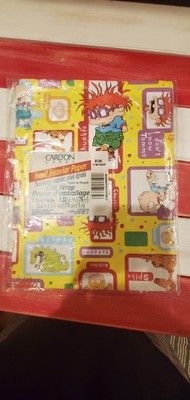 VINTAGE RUGRATS GIFT Wrap Paper 90s Nickelodeon Carlton Cards £7.06 ...