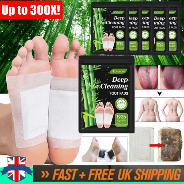 300X BANDOO DETOX Foot Patches Pads Body Toxins Feet Slimming Deep ...
