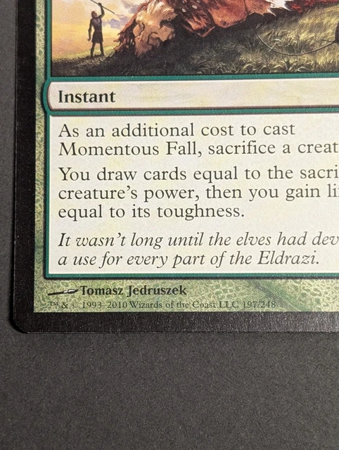 MTG CARD - 1x Momentous Fall - Rise of the Eldrazi - NM - Magic The ...