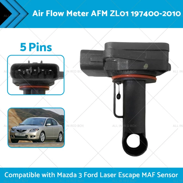 FOR MAZDA 3 Ford Laser Escape MAF Sensor Air Flow Meter AFM ZL01 197400 ...