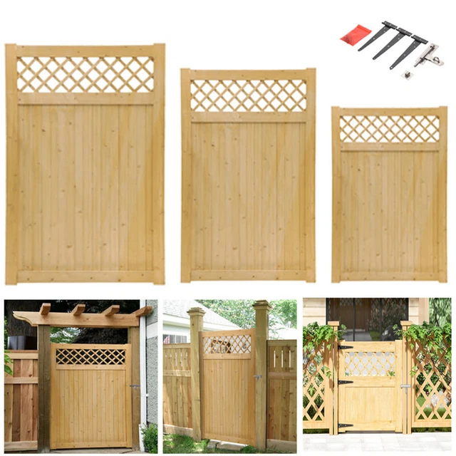 LARGE WOODEN GARDEN Gate Pine Wood Gate Pedestrian Gate Door Free ...