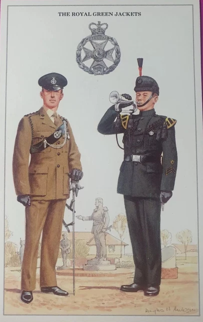 THE ROYAL GREEN Jackets Postcard No 61 The British Army Series Regiment ...
