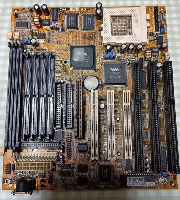 ATX MOTHERBOARD SOCKET 7 FIC VA-503+ SIMM Memory Used Scrap Parts £466. ...