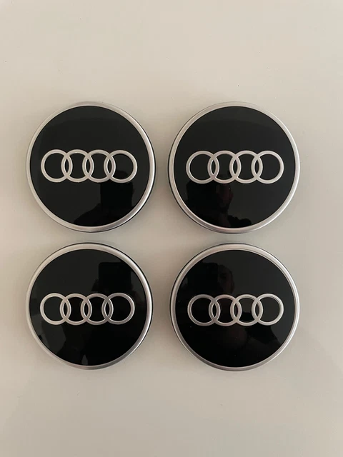 4X ORIGINAL AUDI Nabendeckel schwarz NEU 81A601170 Nabenkappen ...