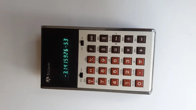 VINTAGE ROCKWELL 63R Scientific Calculator VFD display £10.50 - PicClick UK