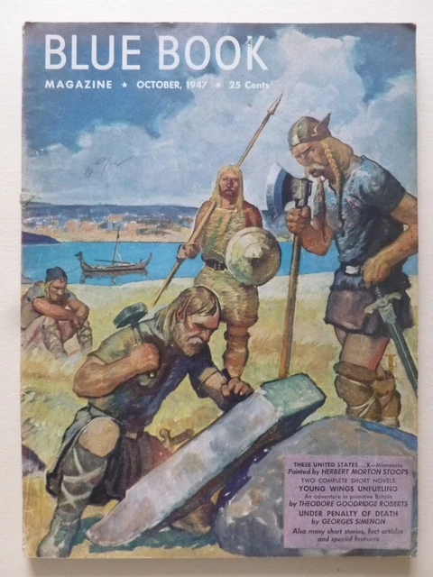 US PULP MAGAZINE – THE BLUE BOOK MAGAZINE October 1947 – H. Bedford ...