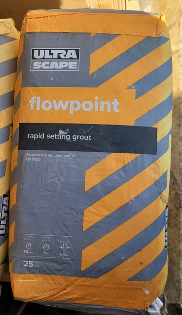 ULTRASCAPE FLOWPOINT RAPID Set Paving Grout to Fill Joints Charcoal ...