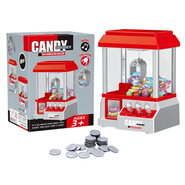 PLASTIC CANDY GRABBER Machine Battery Powered Mini Candy Grab Machine ...