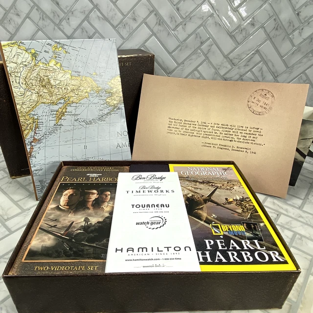 PEARL HARBOR 60TH Anniversary Commemorative VHS Gift Set - Complete £13 ...