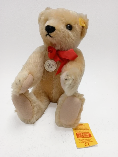 STEIFF CLASSIC TEDDY Bear 1909 Genuine Mohair Collectible In Original ...