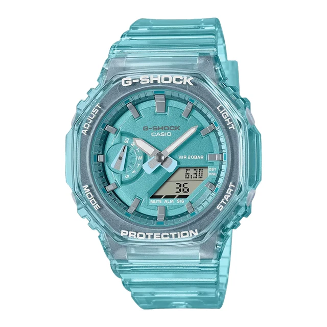 CASIO G-SHOCK GMA-S2100SK-2A "Casioak Mini" Translucent Blue A/D Watch ...