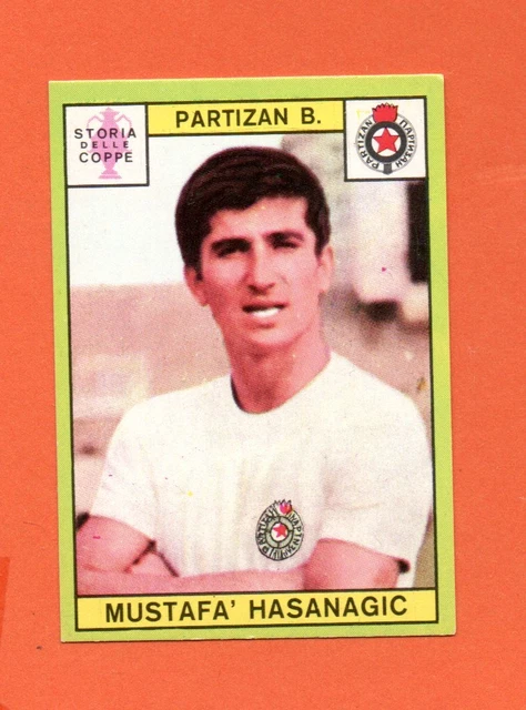 CALCIATORI PANINI 1968 69 Hasanagic Storia Coppe Nuova Mai Attaccata Fl ...
