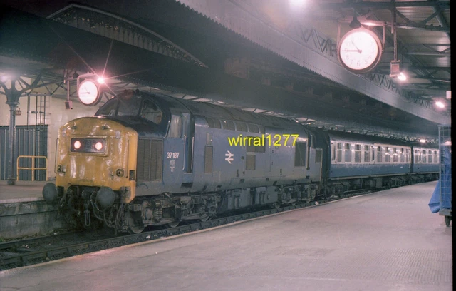 ORIGINAL RAILWAY PHOTOGRAPHIC negative Class 37 37187 at Bristol £3.50 ...