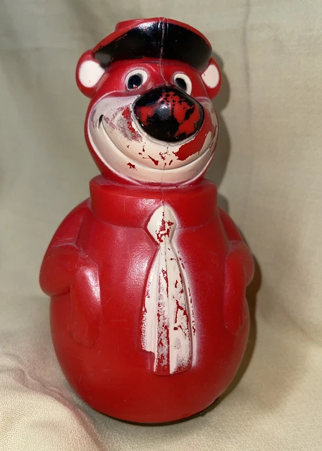 VINTAGE 1950’S RED Yogi Bear Roly Poly Toy $20.00 - PicClick
