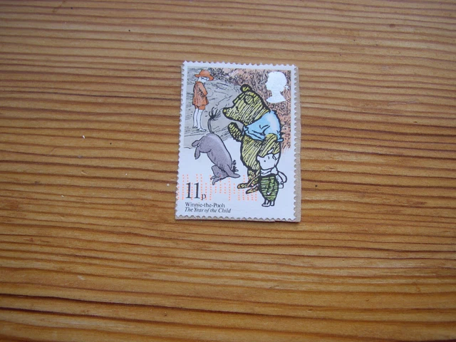 USED 11P STAMP Winnie the Pooh PIglet Eeyore Christopher Robin Year of ...
