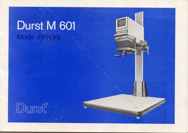 DURST M 601 , mode d'emploi, agrandisseur photo EUR 7,00 - PicClick FR