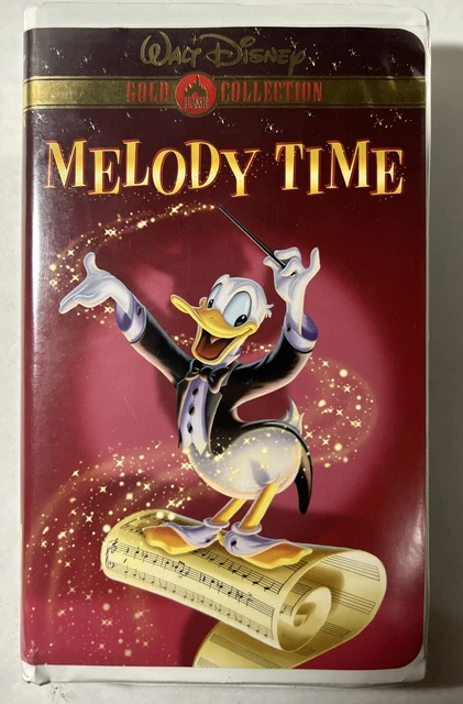 MELODY TIME VHS Disney Gold Collection Clamshell Donald Duck Mickey ...
