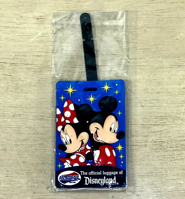 DISNEY LUGGAGE TAG Mickey Minnie Mouse American Tourist Baggage ID ...