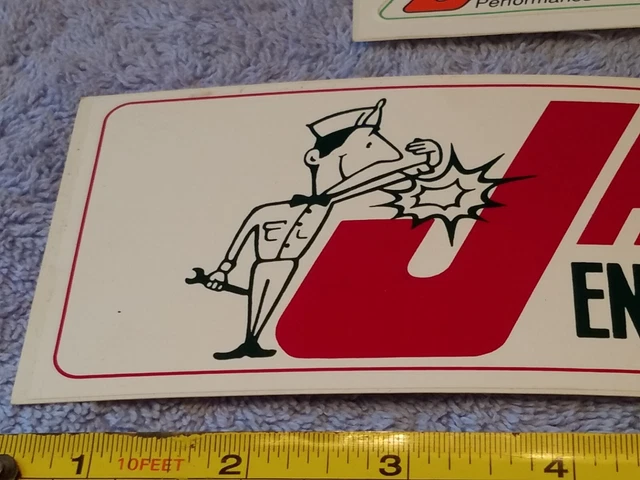 JASPER ENGINE & Transmissions 1970s-1980s Drag Racing Decal Sticker Lot ...