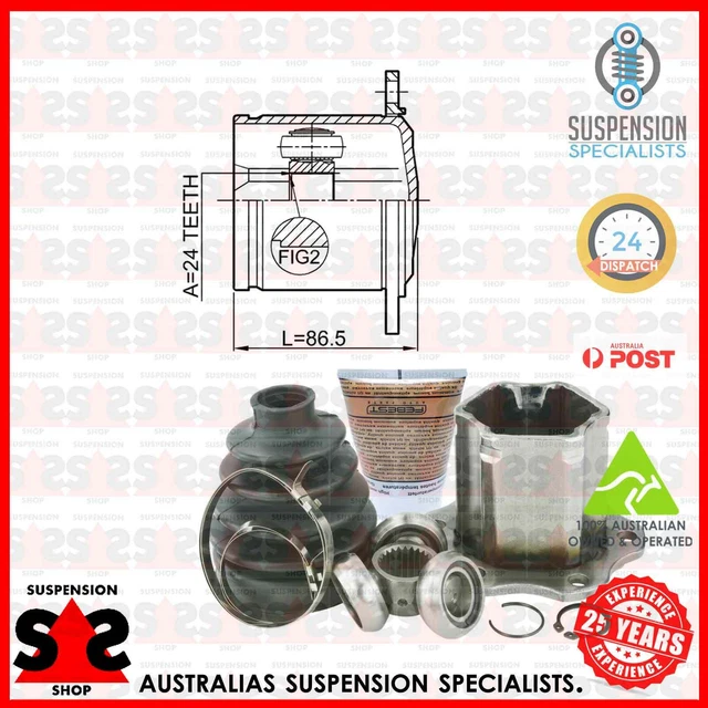 FRONT AXLE JOINT Kit, Drive Shaft Suit AUDI A5 Convertible (8F7) 2.0 ...