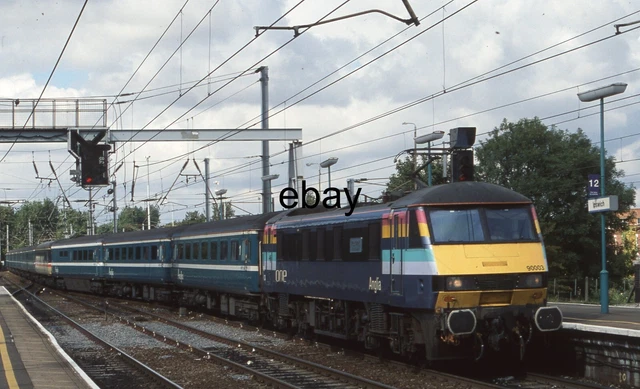 35MM RAILWAY SLIDE - ONE Electric loco Class 90. 90003 @ Ipswich £2.99 ...