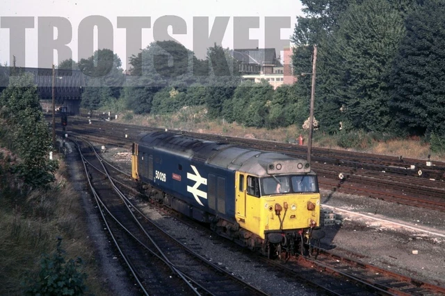 35MM SLIDE BR British Railways Diesel Loco 50026 Class 50 Holgate 1984 ...