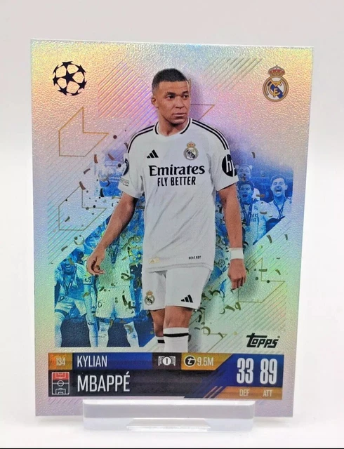 TOPPS MATCH ATTAX 2024-25 Kylian Mbappe Real Madrid Attax Card #134 EUR 3,90 - PicClick DE