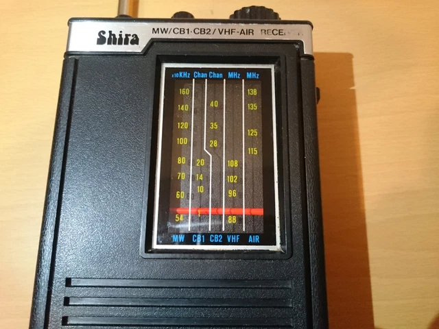 VINTAGE SHIRA FR-1106 MultiBand Portable Radio Receiver [MW, CB1, CB2 ...