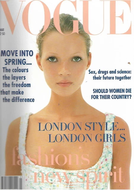 Kate Moss 1st Vogue Cover Corinne Day Emma Balfour Galliano Rosemary