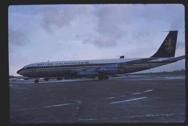 ORIGINAL KODACHROME COLOUR Slide British Caledonian Bac 1-11 Aircraft ...