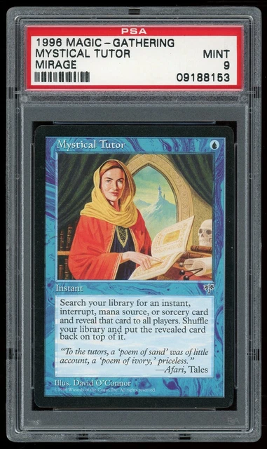 1996 MTG MAGIC the Gathering Card Mirage Mystical Tutor PSA 9 EUR 146 ...