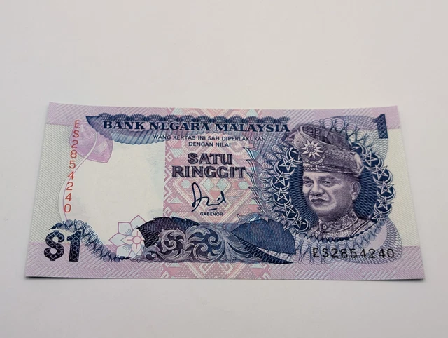 1986 - BANK Negara Malaysia - 1 (Satu) Ringgit Banknote High Grade Note ...