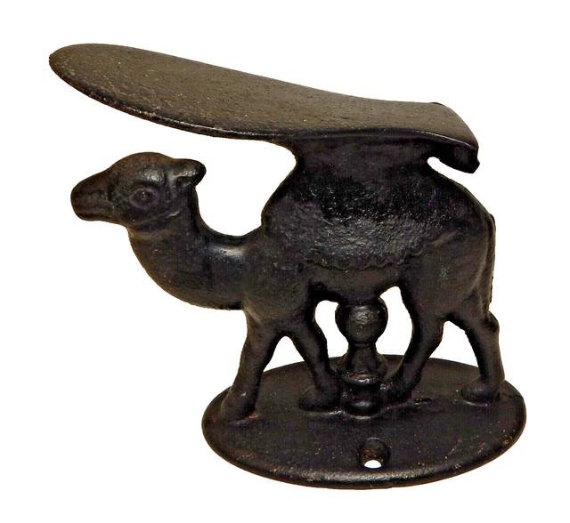 ANTIQUE CAST IRON Camel Shoe Shine Foot Rest Stand £55.34 - PicClick UK