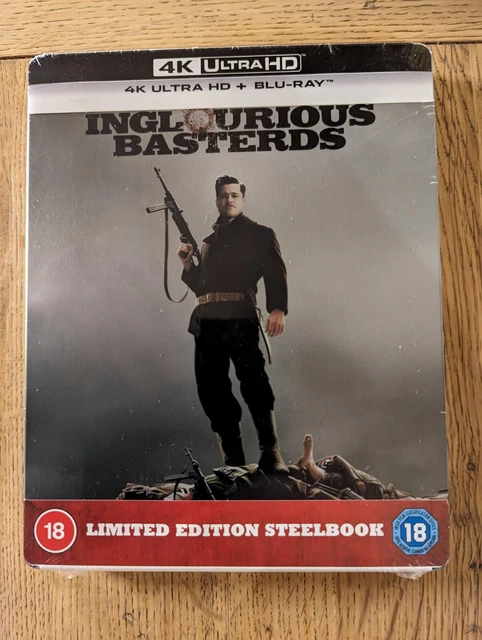 INGLOURIOUS BASTERDS - 4K UHD + BLU-RAY STEELBOOK. Brand New & Sealed. U.K. $52.02 - PicClick CA