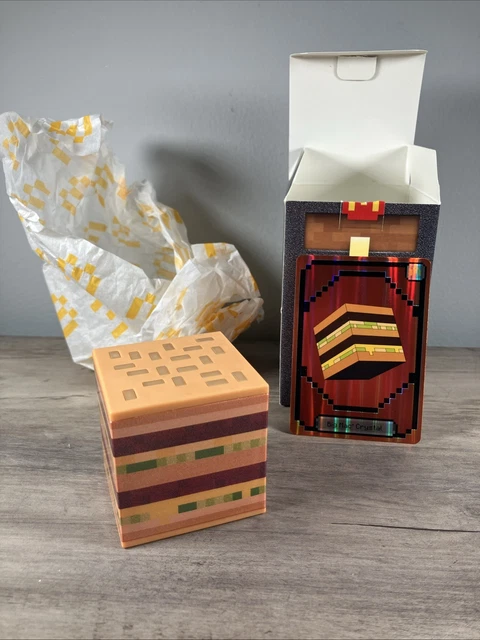 MCDONALD’S MINECRAFT MOVIE Meal - BIG MAC CRYSTAL Burger Toy - Unused ...