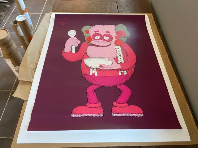 AFFICHE KAWS GENERAL & Mills poster Franken Berry MONSTERS edition ...
