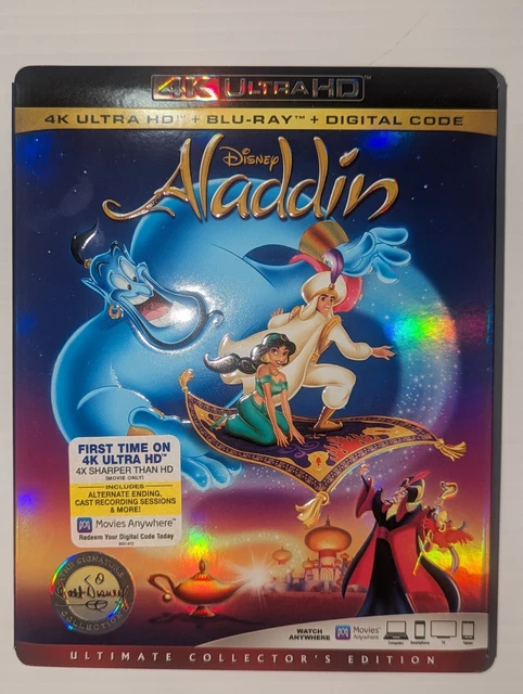 ALADDIN 4K ULTRA HD + Blu-ray Ultimate Collector's Edition Digital Code Sealed £11.79 - PicClick UK