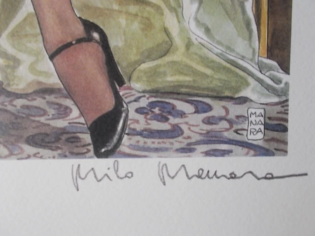 MILO MANARA ( Art Print ) " le Sofa 2 " , Epreuve d'Artiste + Belle ...
