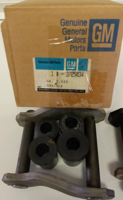 NOS 1956 1957 Chevy Rear Leaf Spring Shackles 3725033 3725034 $207.51 ...