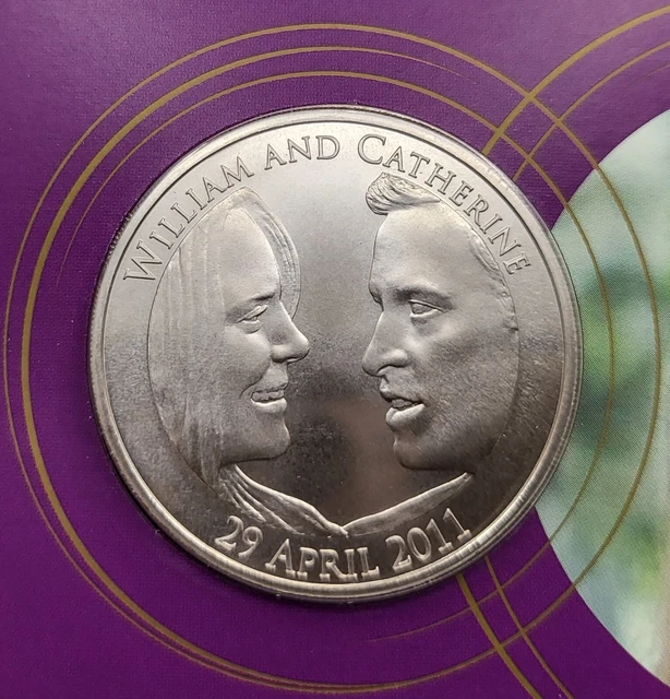 KATE MIDDLETON PRINCE William Royal Wedding Silver Coin Family 2011 ...