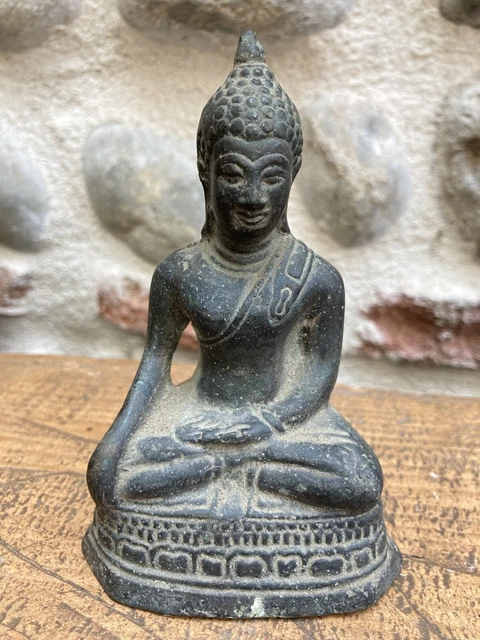 TRÈS BEAU BOUDDHA Bronze ancien statue Bouddha Shakyamuni Amitabha Sculpture Art EUR 165,00 ...